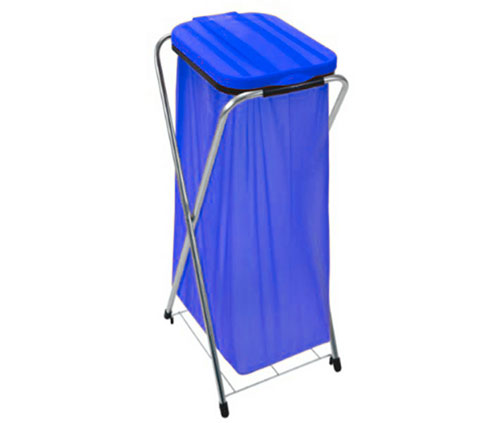 Stojan na odpadkové pytle s víkem a mřížkou 6783, 82 cm | Odpadkové ...