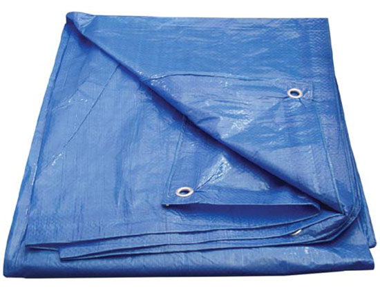 Zakrývací plachta s oky extra silná, nepromokavá 140g/m2, 5 x 8 m, bílá ...